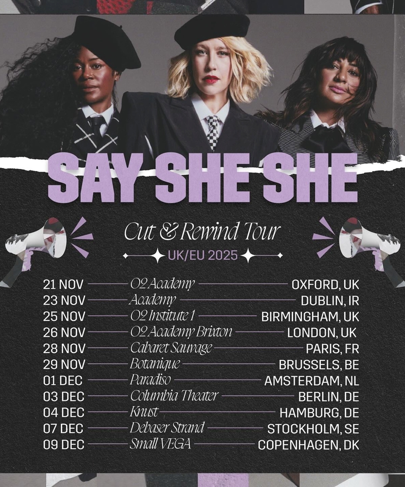 Say She She - Cut & Rewind Tour UK/EU 2025 - 01 December 2025 - Paradiso Amsterdam - Event/Gig ...