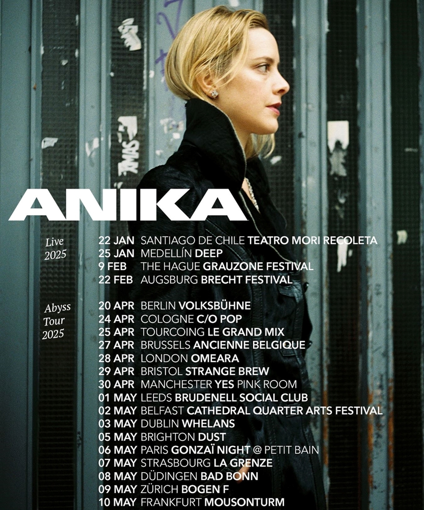 Anika - Abyss Tour 2025 - 30 April 2025 - YES - Event/Gig details ...