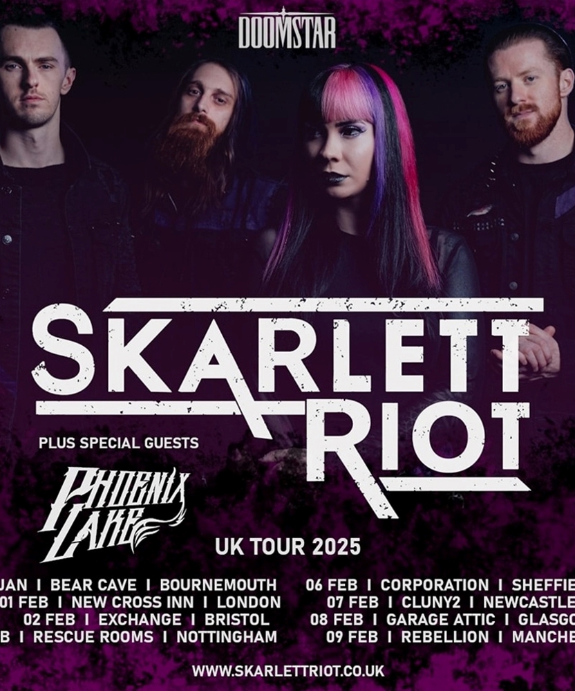 Skarlett Riot - UK Tour 2025 - 31 January 2025 - Bear's Bar & Venue ...