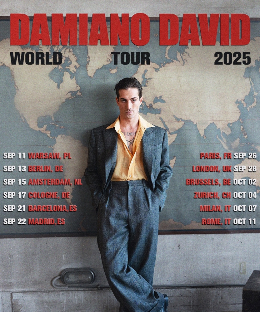 Damiano David - World Tour 2025 - 15 September 2025 - AFAS Live - Event ...
