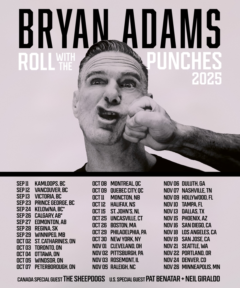 Bryan Adams - Roll With The Punches 2025 Tour - 01 November 2025 ...
