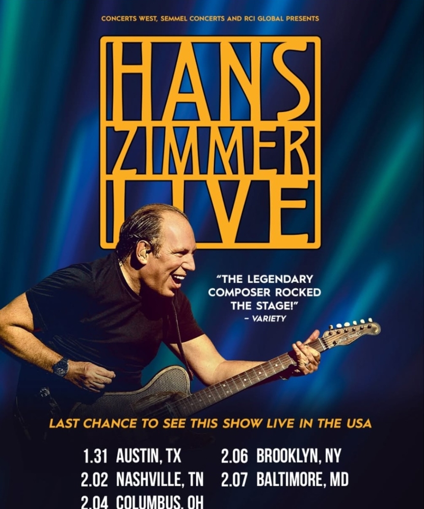 Hans Zimmer - Hans Zimmer Live 2025 - 31 January 2025 - Moody Center ...