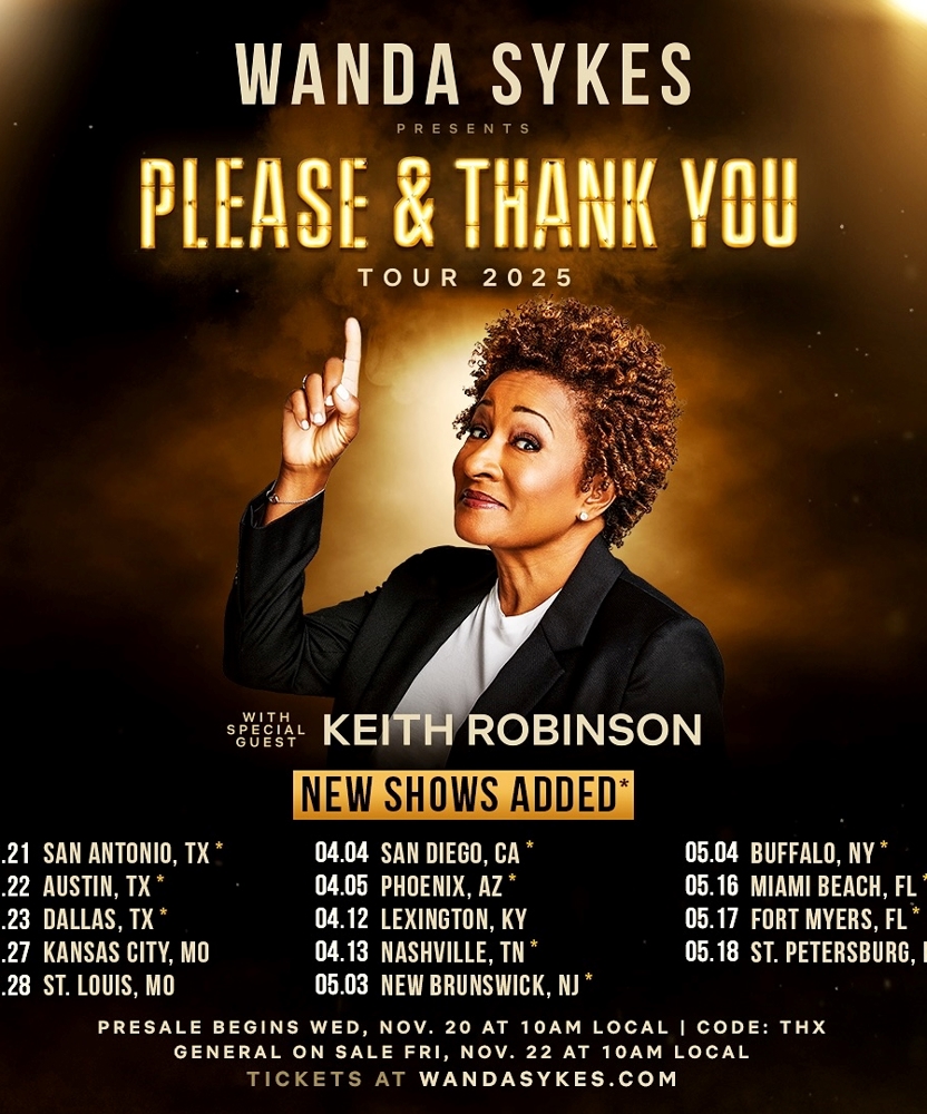 Wanda Sykes - Please & Thank You Tour 2025 - 13 April 2025 - Ryman ...