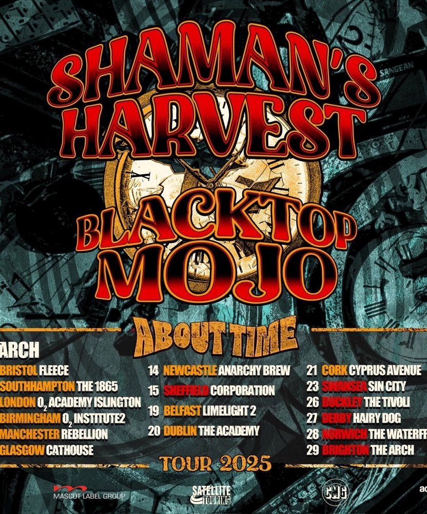 Shaman's Harvest & Blacktop Mojo - About Time Tour 2025 - 28 March 2025 ...