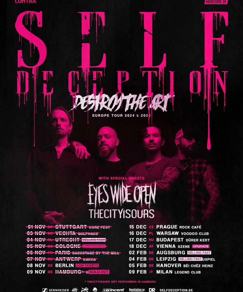 Self Deception - Destroy The Art Europe Tour 2024 & 2025 - 09 February ...