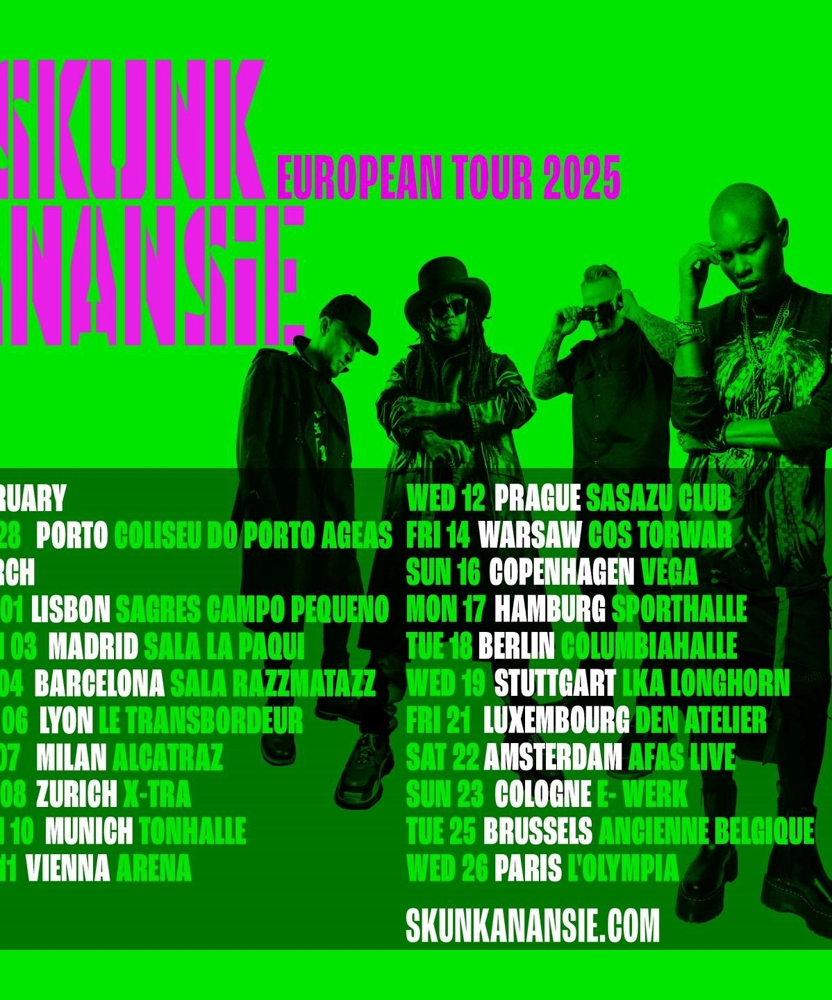 Skunk Anansie - European Tour 2025 - 22 March 2025 - AFAS Live - Event ...