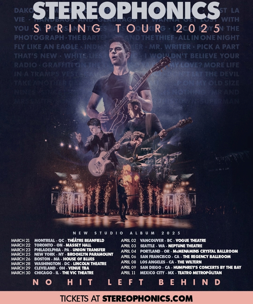 Stereophonics - Spring Tour 2025 - 09 April 2025 - Humphreys Concerts ...