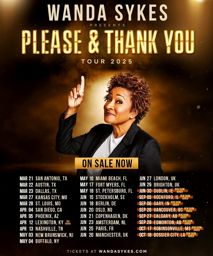Wanda Sykes - Please & Thank You Tour 2025 - 27 June 2025 - Royal ...