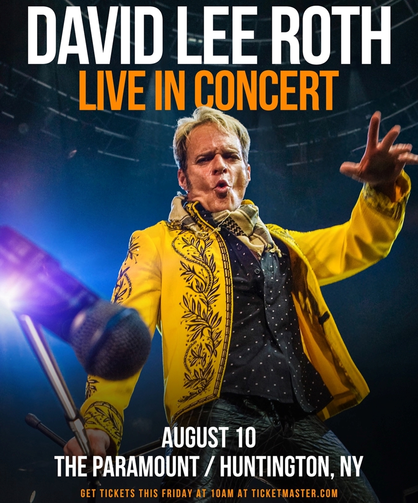 David Lee Roth - Live In Concert - 10 August 2025 - The Paramount - Event/Gig details & tickets ...