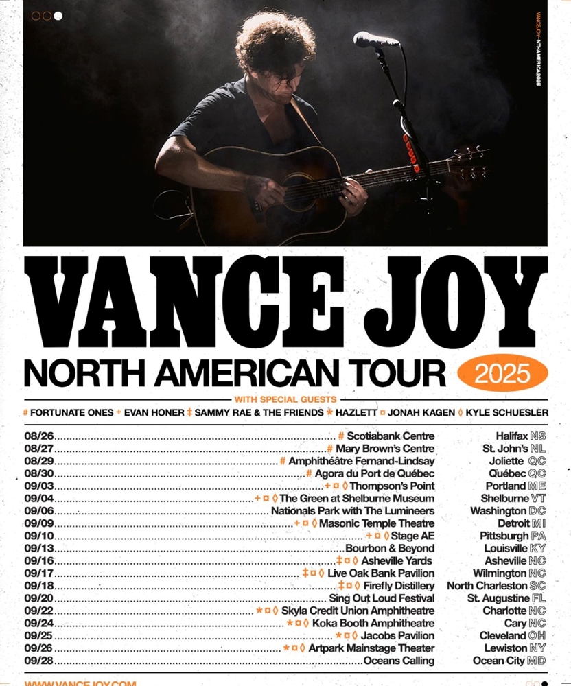 Vance Joy - North American Tour 2025 - 09 September 2025 - The Masonic ...