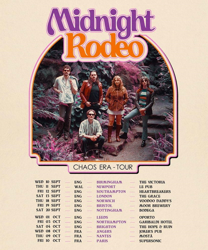 Midnight Rodeo - CHAOS ERA TOUR - 20 September 2025 - The Bodega ...