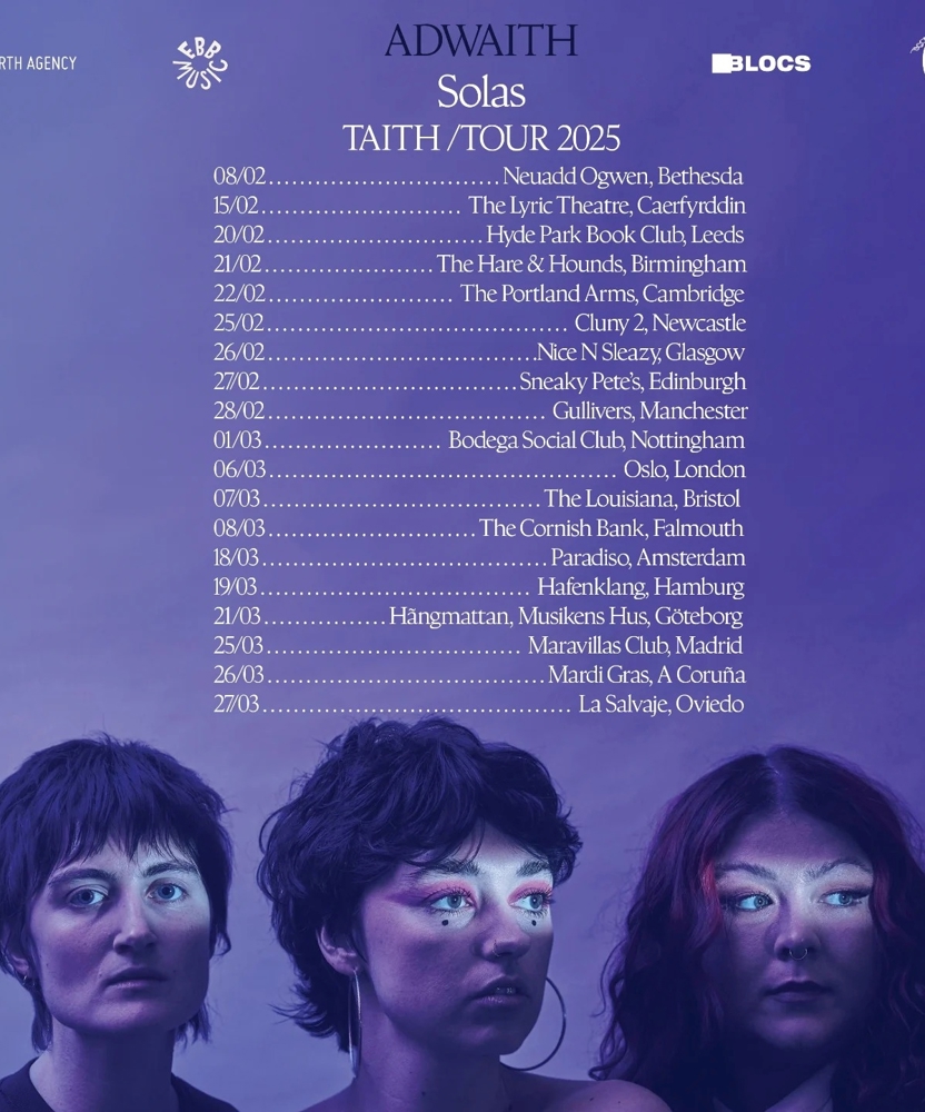 Adwaith - Solas Tour 2025 - 18 March 2025 - Paradiso Amsterdam - Event/Gig details & tickets ...