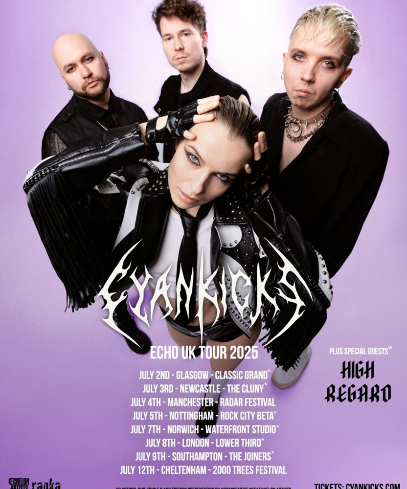 Cyan Kicks - Echo UK Tour 2025 - 05 July 2025 - Rock City - Event/Gig ...