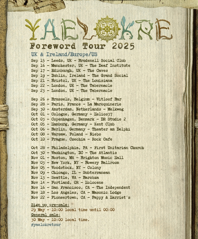 Yaelokre - Foreword Tour 2025 - 18 November 2025 - Hollywood Forever Cemetery - Event/Gig ...