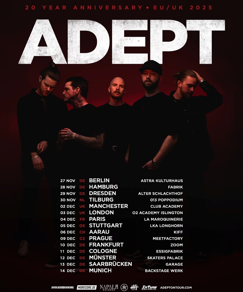 ADEPT - 20 Year Anniversary EU/UK 2025 - 03 December 2025 - O2 Academy Islington - Event/Gig ...