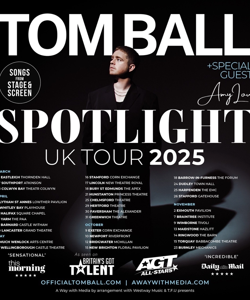 Tom Ball - Spotlight UK Tour 2025 - 10 October 2025 - The Riverfront ...