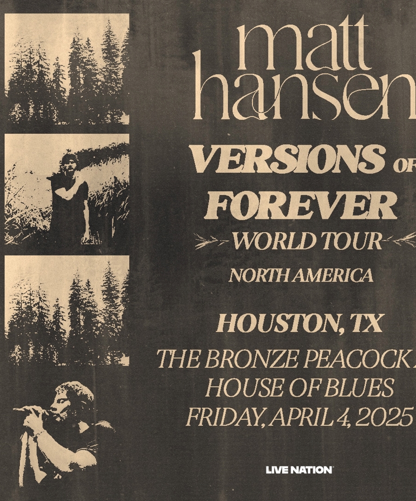 Matt Hansen - Versions Of Forever Tour - 04 April 2025 - House of Blues ...