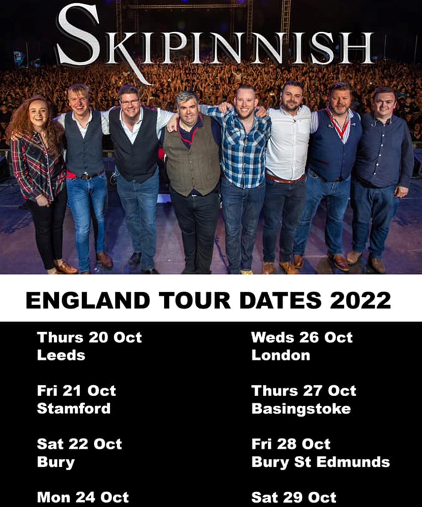 Skipinnish - England Tour 2022 - 28 October 2022 - The Apex - Event/Gig ...