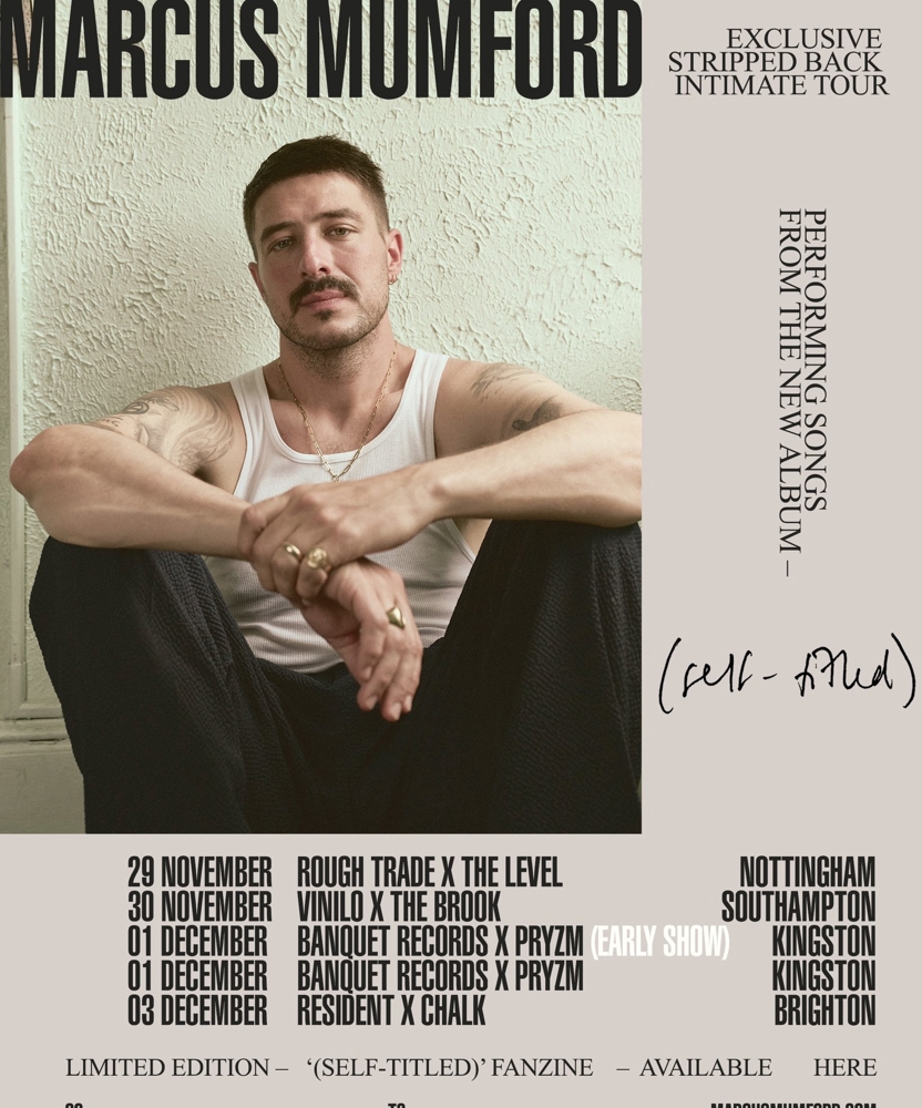 Marcus Mumford - Exclusive Stripped Back Intimate Tour - 03 December ...