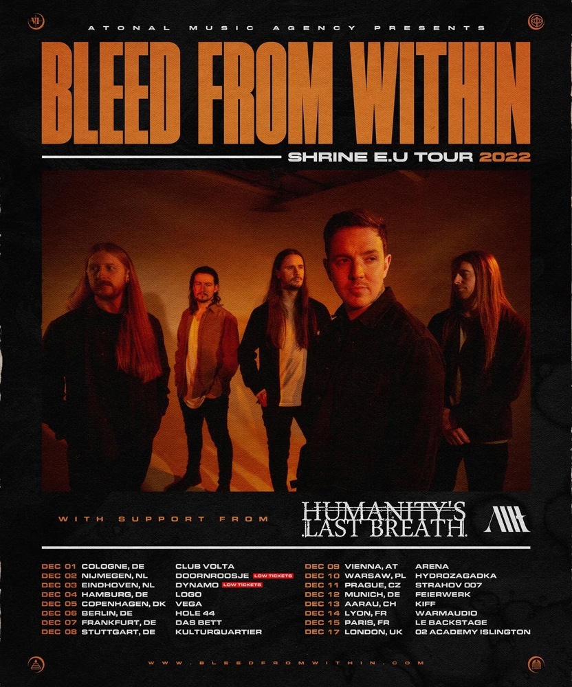 Bleed From Within - Shrine E.U Tour 2022 - 04 December 2022 - Logo ...