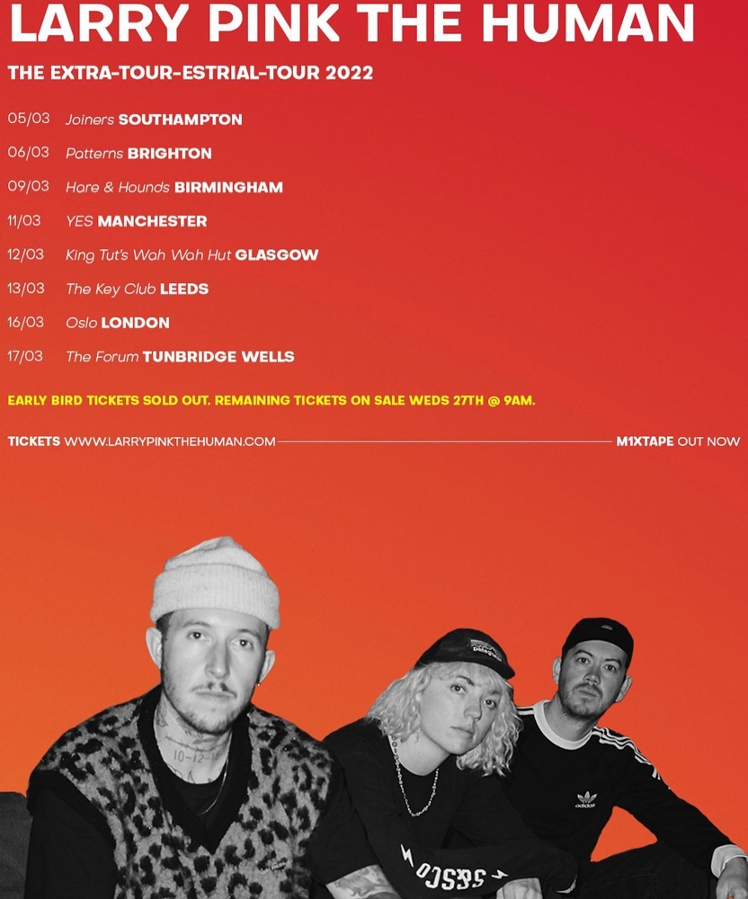 Larry Pink The Human - The Extra-Tour-Estrial Tour 2022 - 13 March 2022 ...