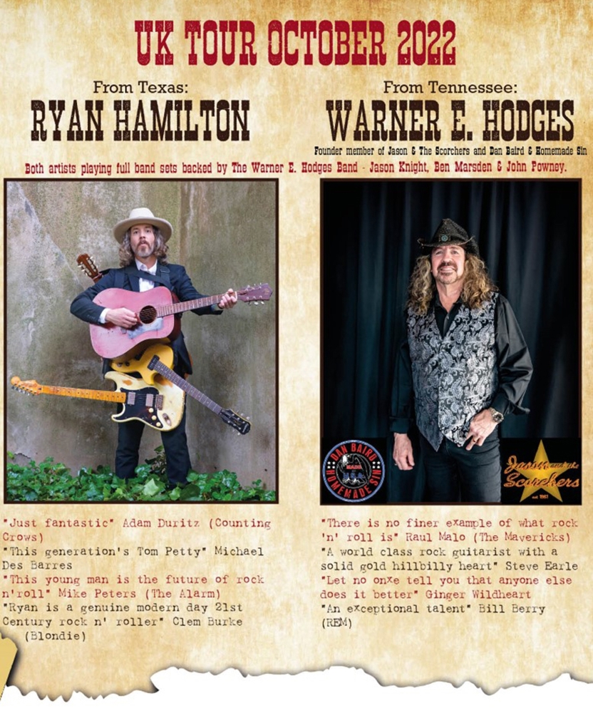 Ryan Hamilton & Warner E Hodges - UK Tour October 2022 - 20 October ...