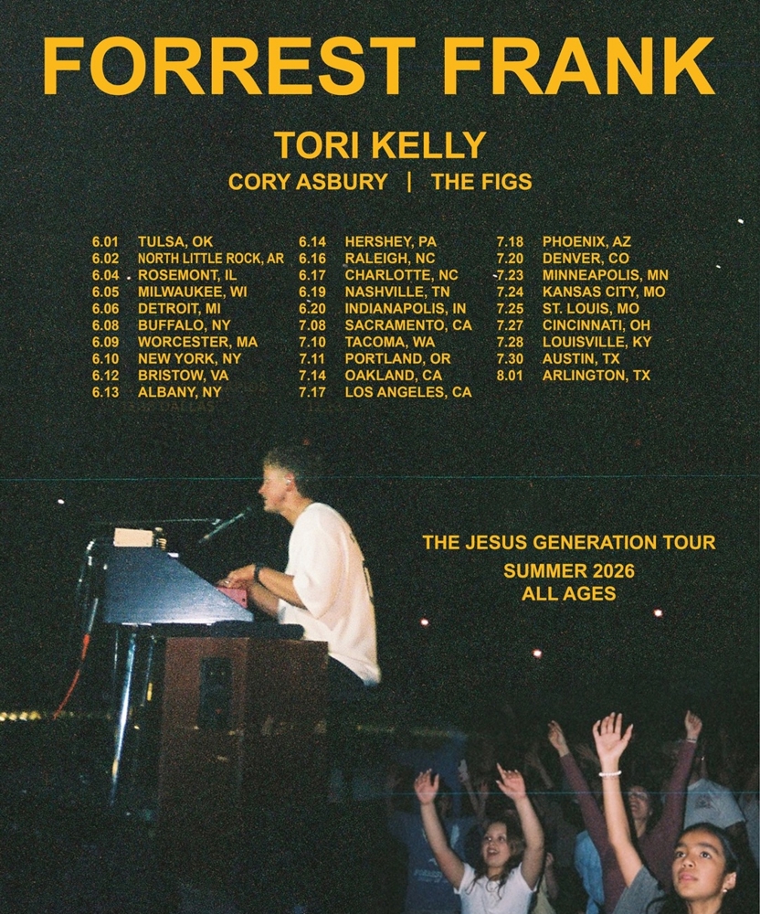 Forrest Frank - The Jesus Generation Tour - 02 June 2026 - Simmons Bank ...