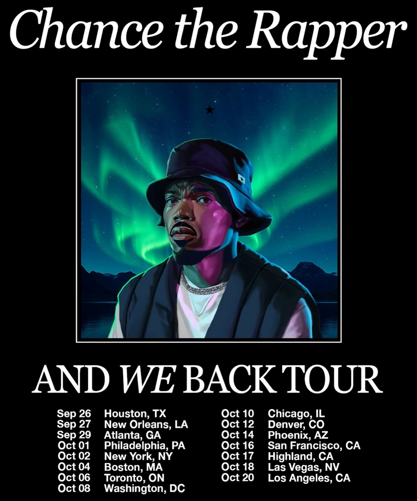 Chance The Rapper - And We Back Tour - 29 September 2025 - Coca-Cola ...