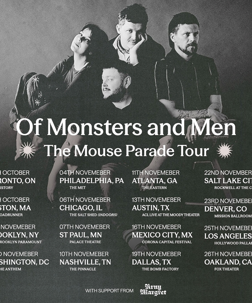 Of Monsters and Men - The Mouse Parade Tour - 19 November 2025 - The ...