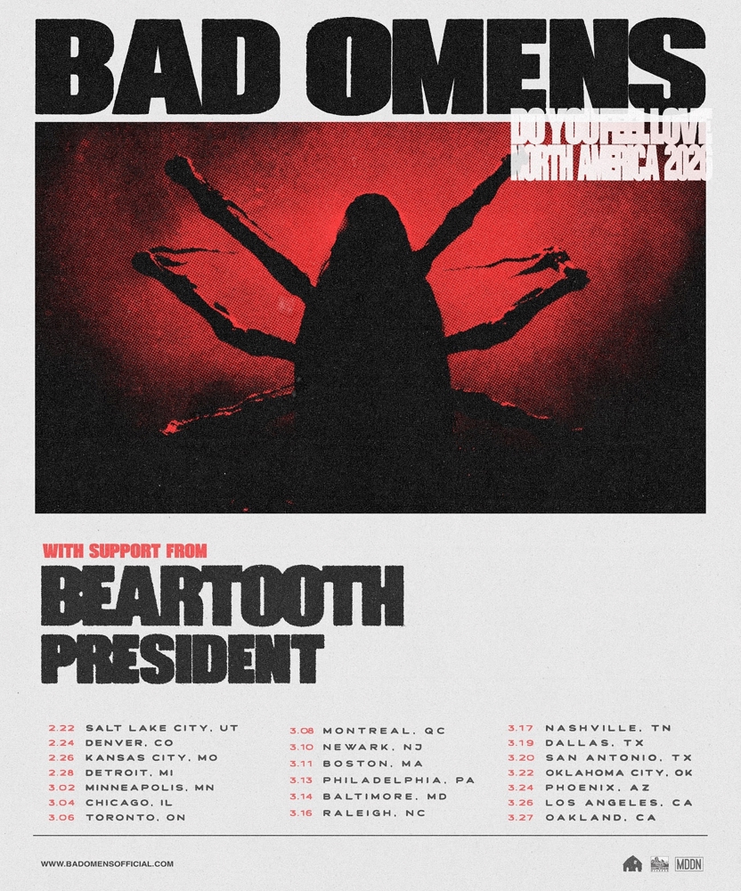 Bad Omens - Do You Feel Love North America 2026 - 14 March 2026 - CFG ...