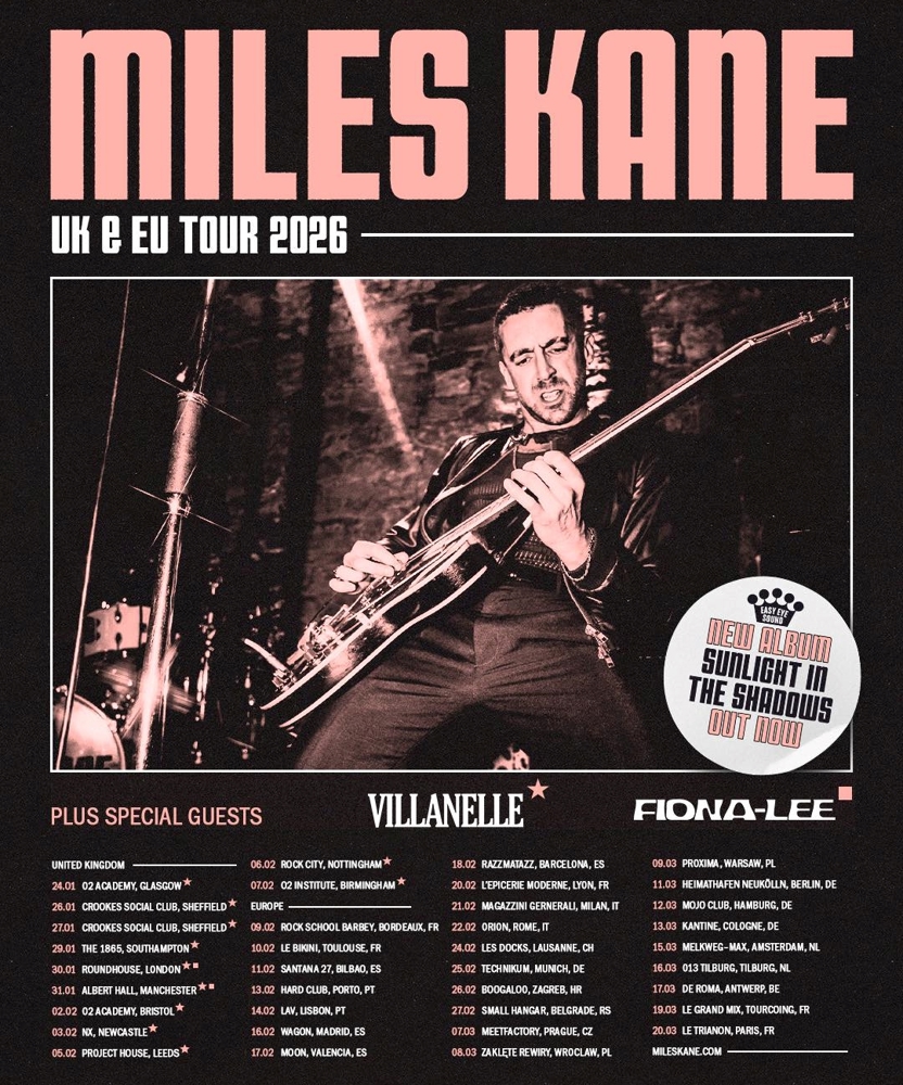 Miles Kane - UK & EU Tour 2026 - 06 February 2026 - Rock City - Event ...