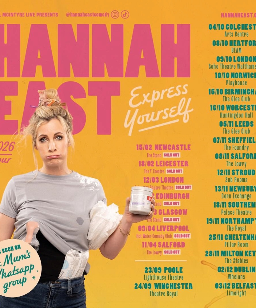 Hannah East - Express Yourself Tour - 02 December 2026 - Whelan's ...