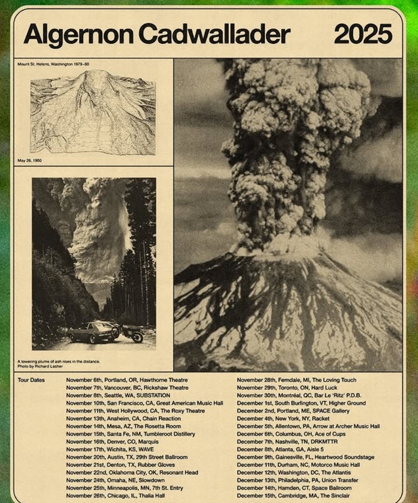 Algernon Cadwallader - North America 2025 Tour - 12 December 2025 - The ...
