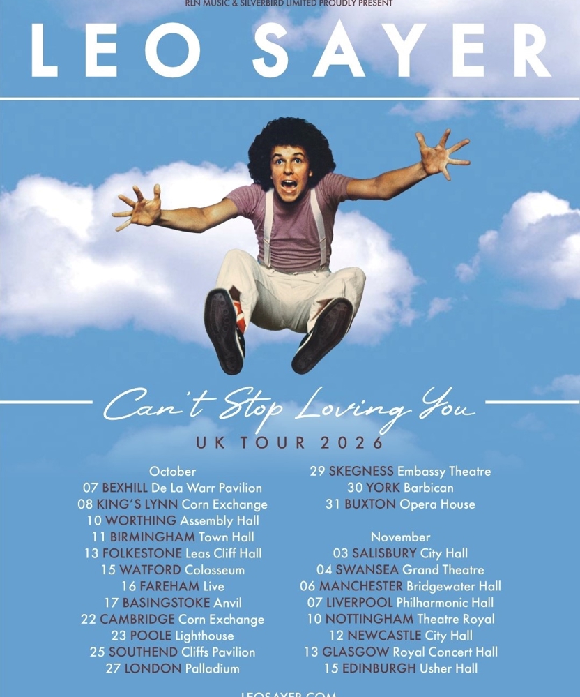 Leo Sayer - Can't Stop Loving You UK Tour 2026 - 08 October 2026 ...
