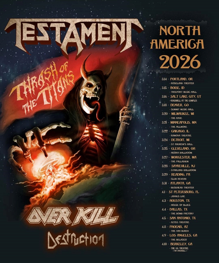 Testament - Thrash of the Titans North America 2026 - 04 April 2026 ...