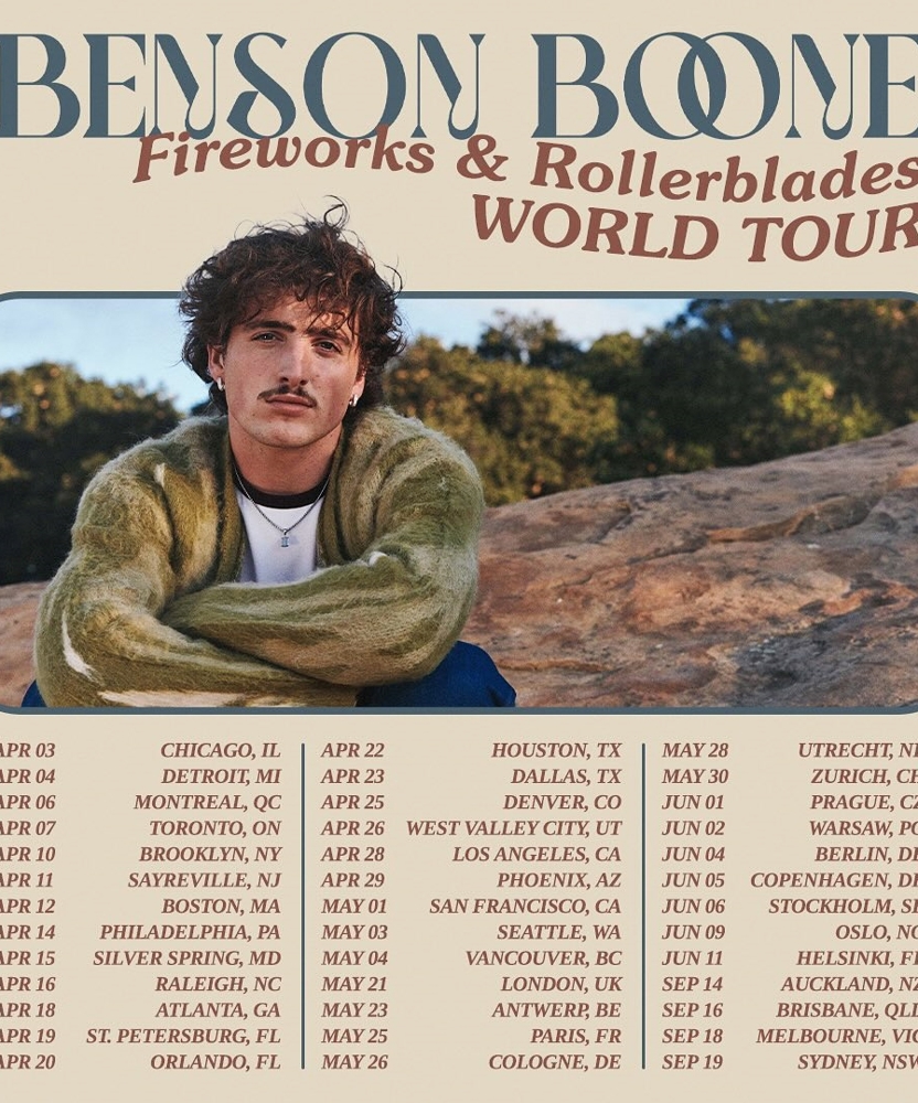 Benson Boone - Fireworks & Rollerblades World Tour - 14 September 2024 ...
