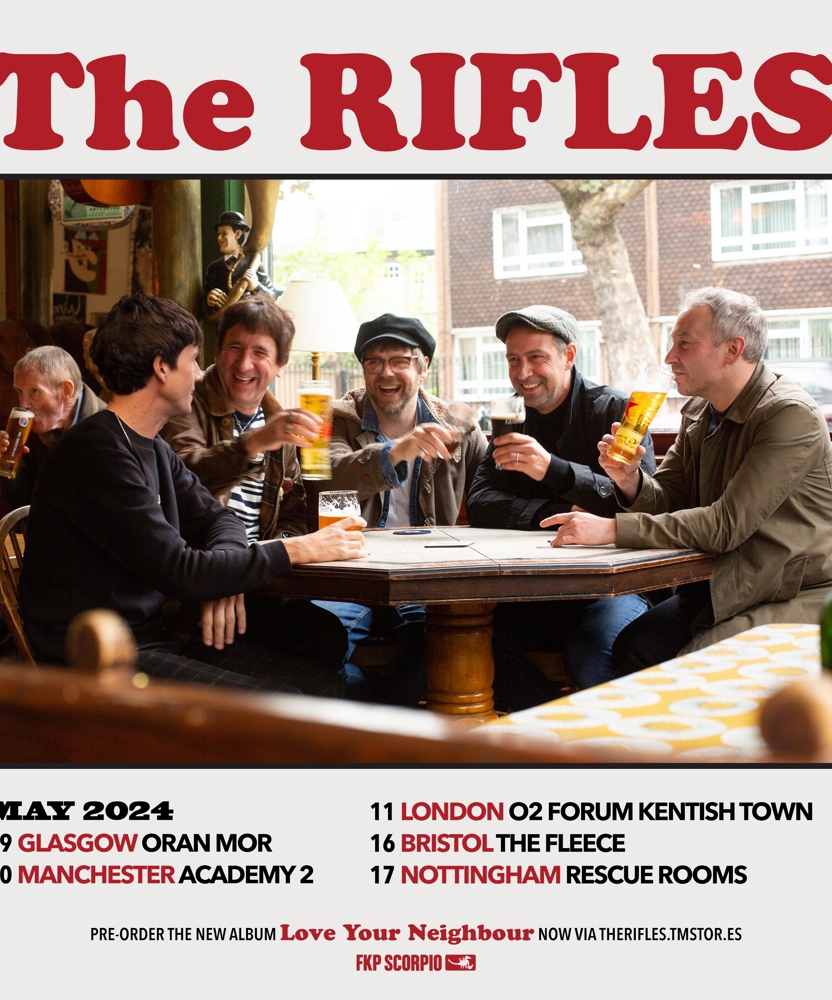 The Rifles - 2024 UK Tour - 17 May 2024 - Rock City - Event/Gig details ...