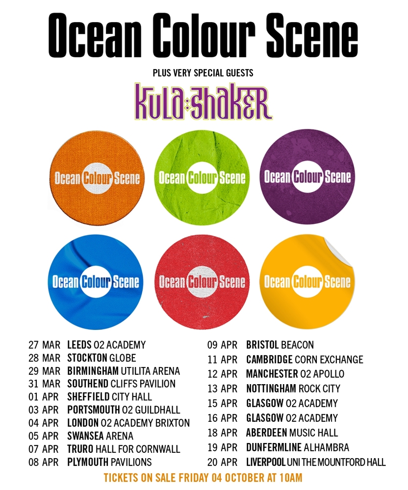 Ocean Colour Scene - 2025 UK Tour - 09 April 2025 - Bristol Beacon ...