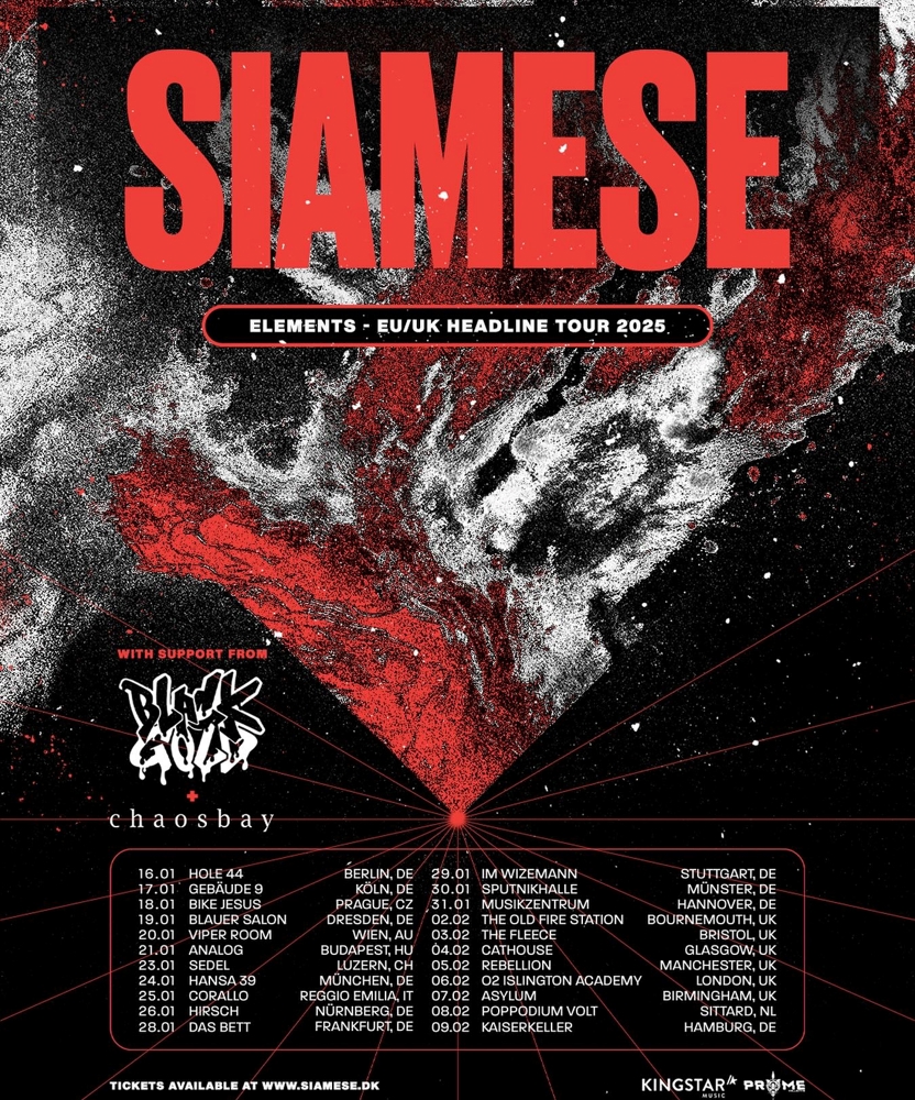 Siamese - Elements Tour 2025 - 06 February 2025 - O2 Academy Islington ...