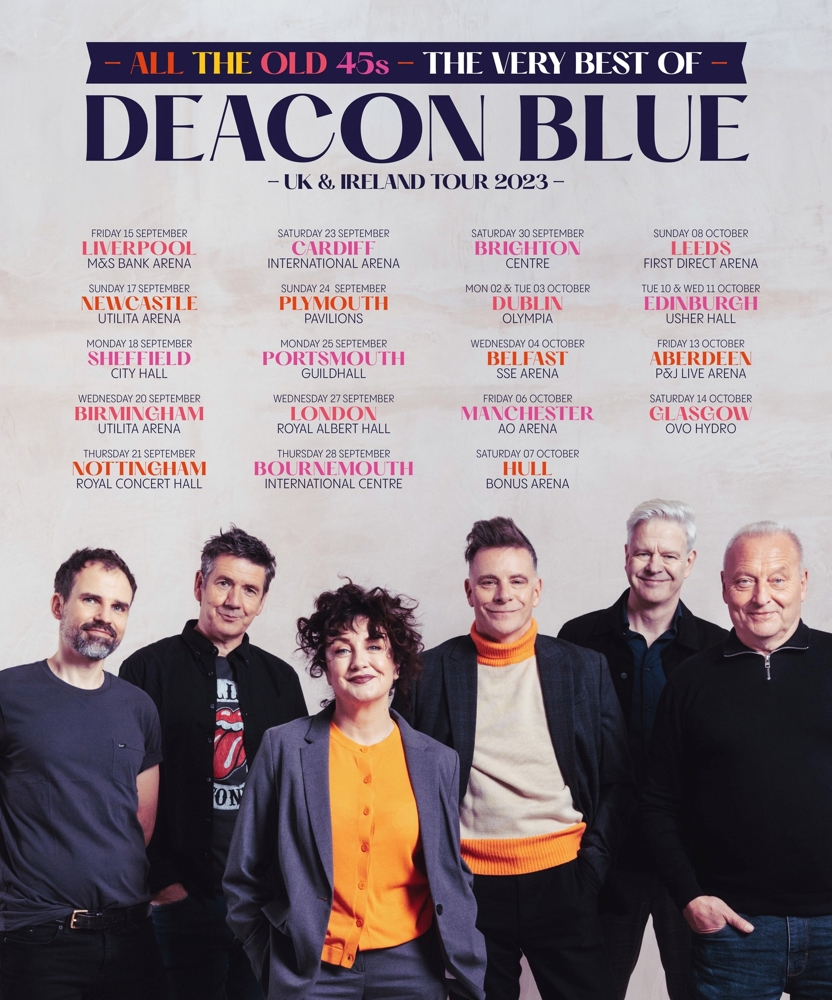 Deacon Blue - All The Old 45s Tour - 20 September 2023 - Utilita Arena Birmingham - Event/Gig ...
