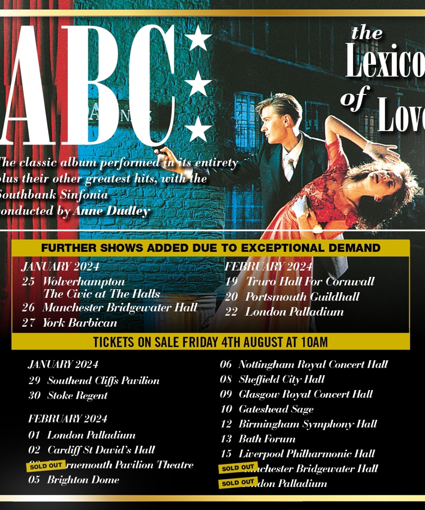 ABC - The Lexicon of Love Tour 2024 - 12 February 2024 - Symphony Hall ...