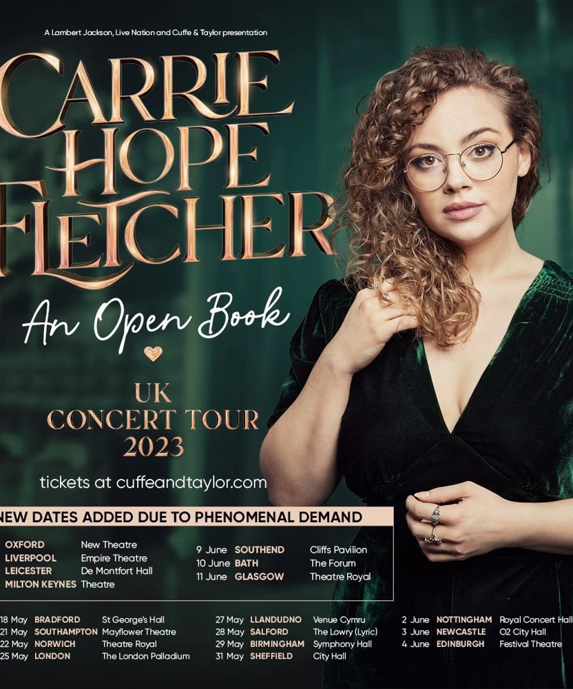 Carrie Hope Fletcher - An Open Book UK Tour 2023 - 11 June 2023 ...
