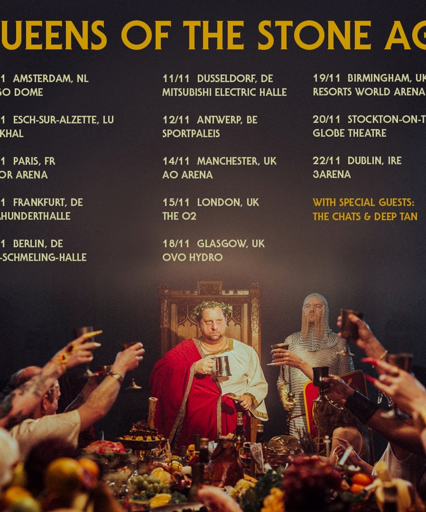 Queens Of The Stone Age - The End Is Nero Tour - 14 November 2023 - AO Arena - Event/Gig details ...