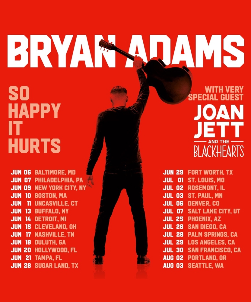 Bryan Adams - So Happy It Hurts Tour - 02 August 2023 - Veterans ...